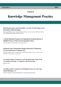 Journal of Knowledge of Management Practice – Knowledge and Leadership ...